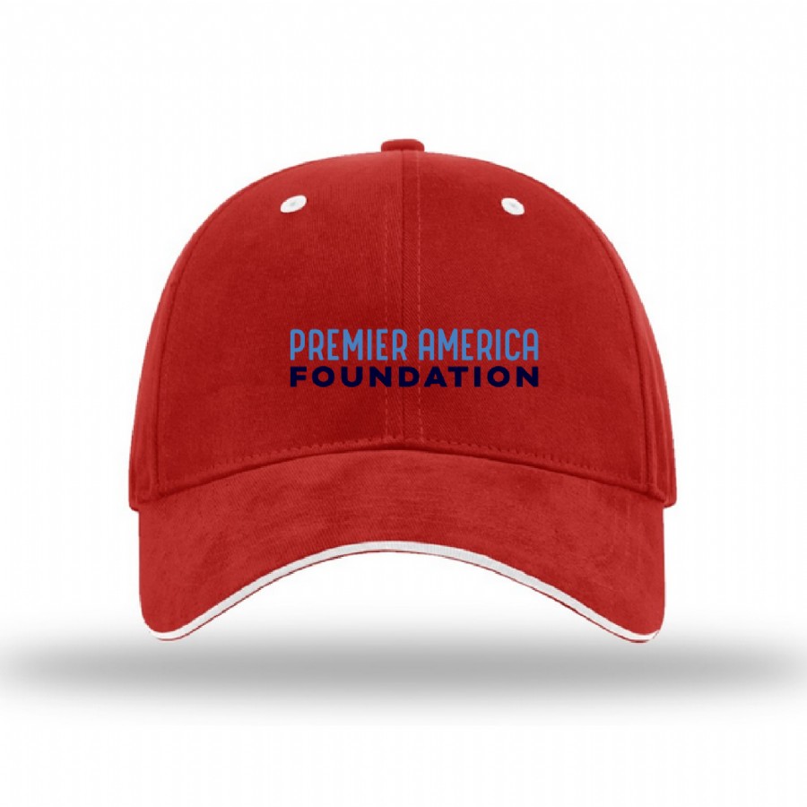 Accessories | Richardson Casual Sandwich Visor Cap | QR1041Red/WhitePAC ...